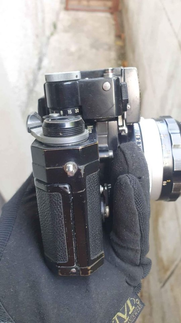 Nikon f apollo rare black with 50mm 1.4, Photography, Cameras on Carousell