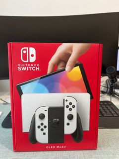 Nintendo Switch OLED white Only at 335!!!!, Video Gaming, Video Game ...