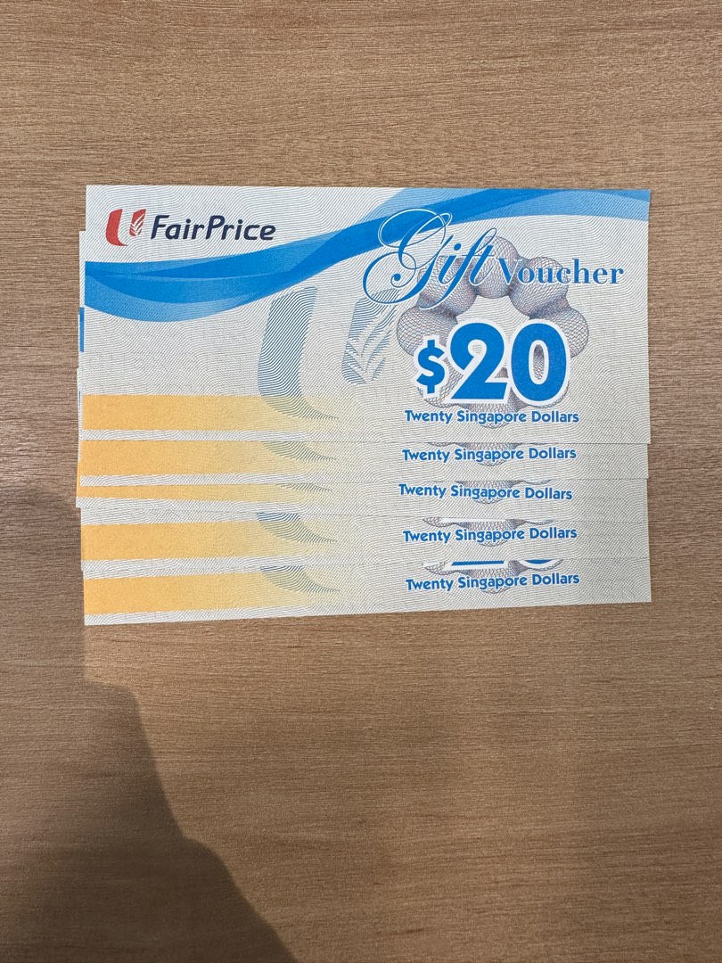 NTUC FairPrice Voucher $100, Tickets & Vouchers, Vouchers on Carousell