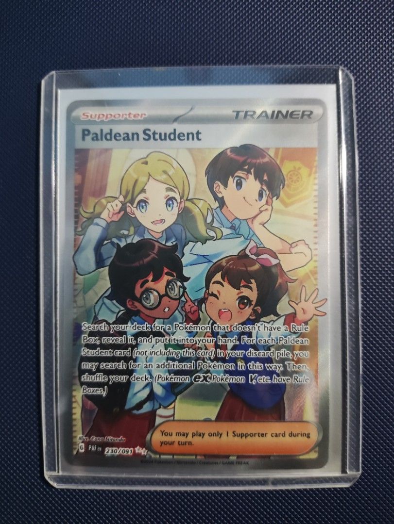 Paldean Student illustration rare Paldean fates, Hobbies & Toys, Toys ...