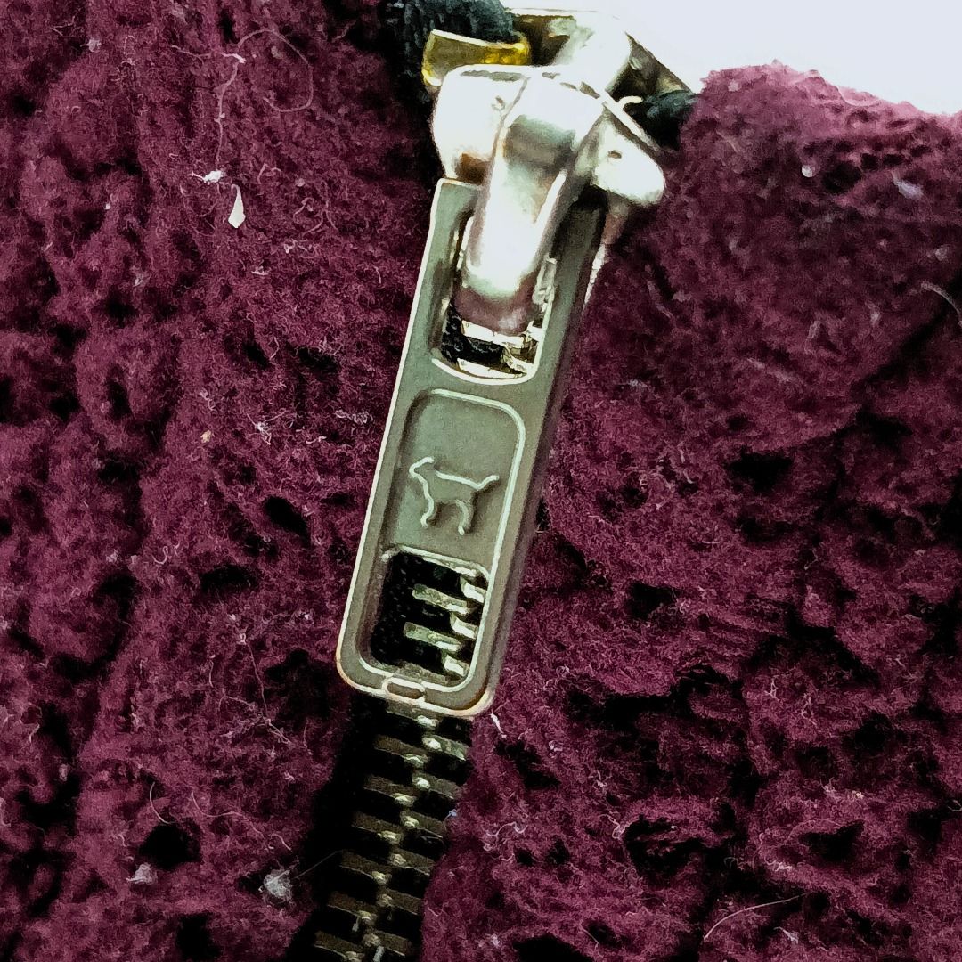 Pink by Victorias Secret Quarter Zip Qzip Sherpa Sweater Jacket ...