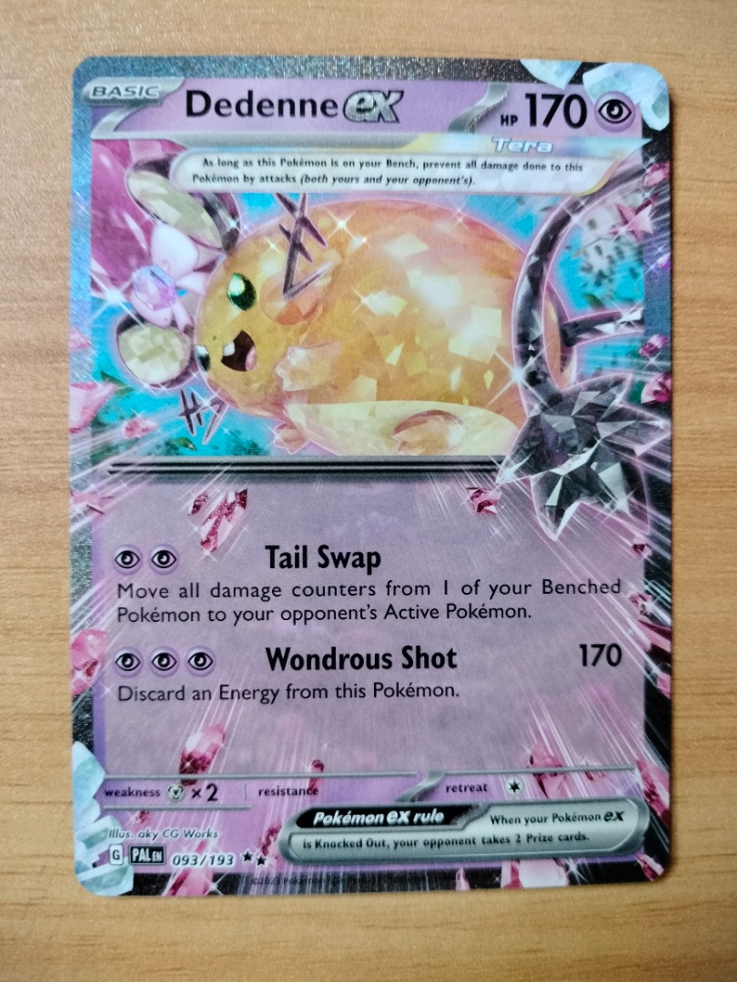 Pokemon Card Dedenne ex 093/193, Hobbies & Toys, Toys & Games on Carousell