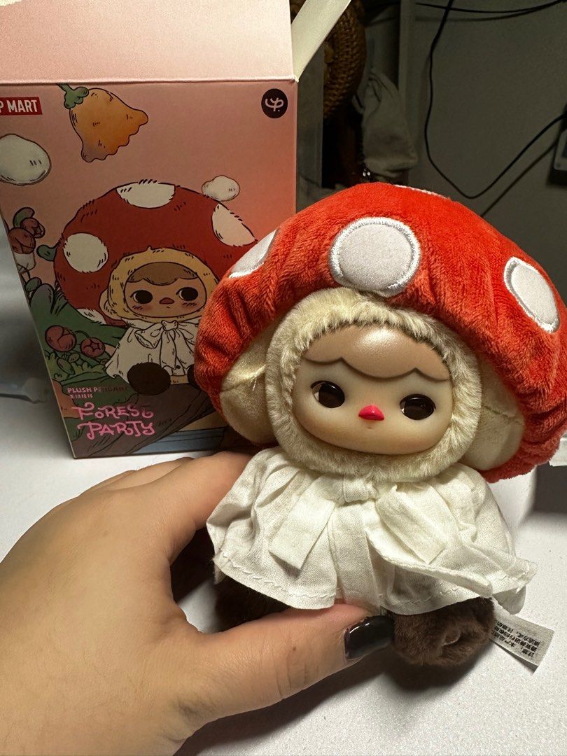 Popmart forest party mushroom baby, Hobbies & Toys, Toys & Games on ...