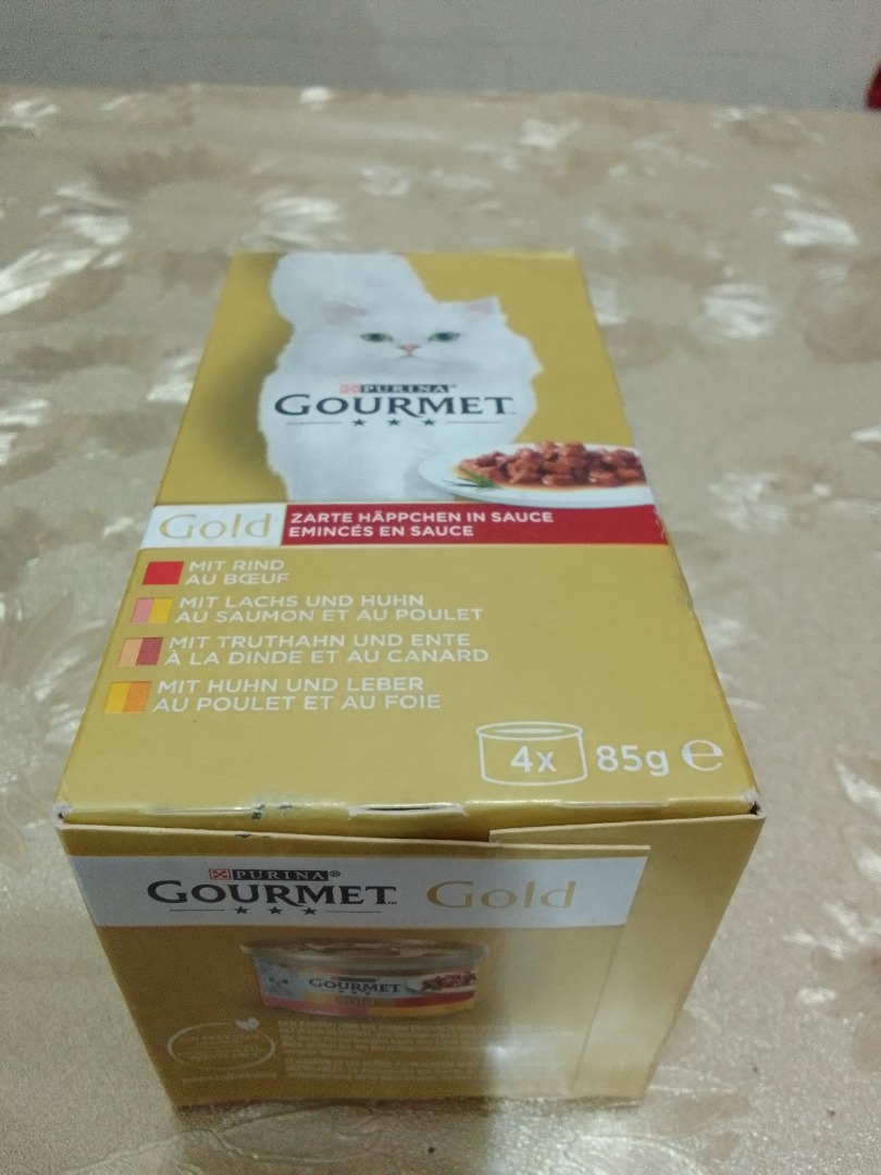 Purina Gourmet Gold 85g x 4 cans (Beef, Salmon & Chicken, Turkey & Duck ...