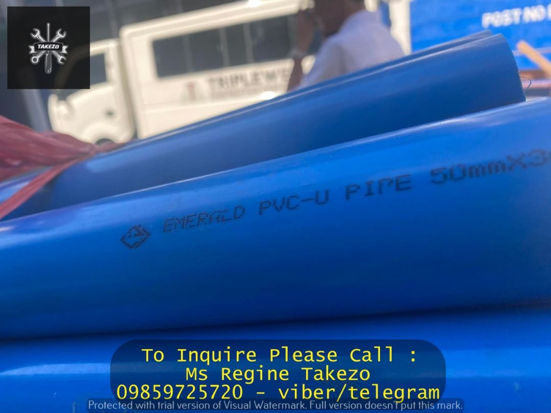 PVC pipe blue emerald, Commercial & Industrial, Construction Tools ...