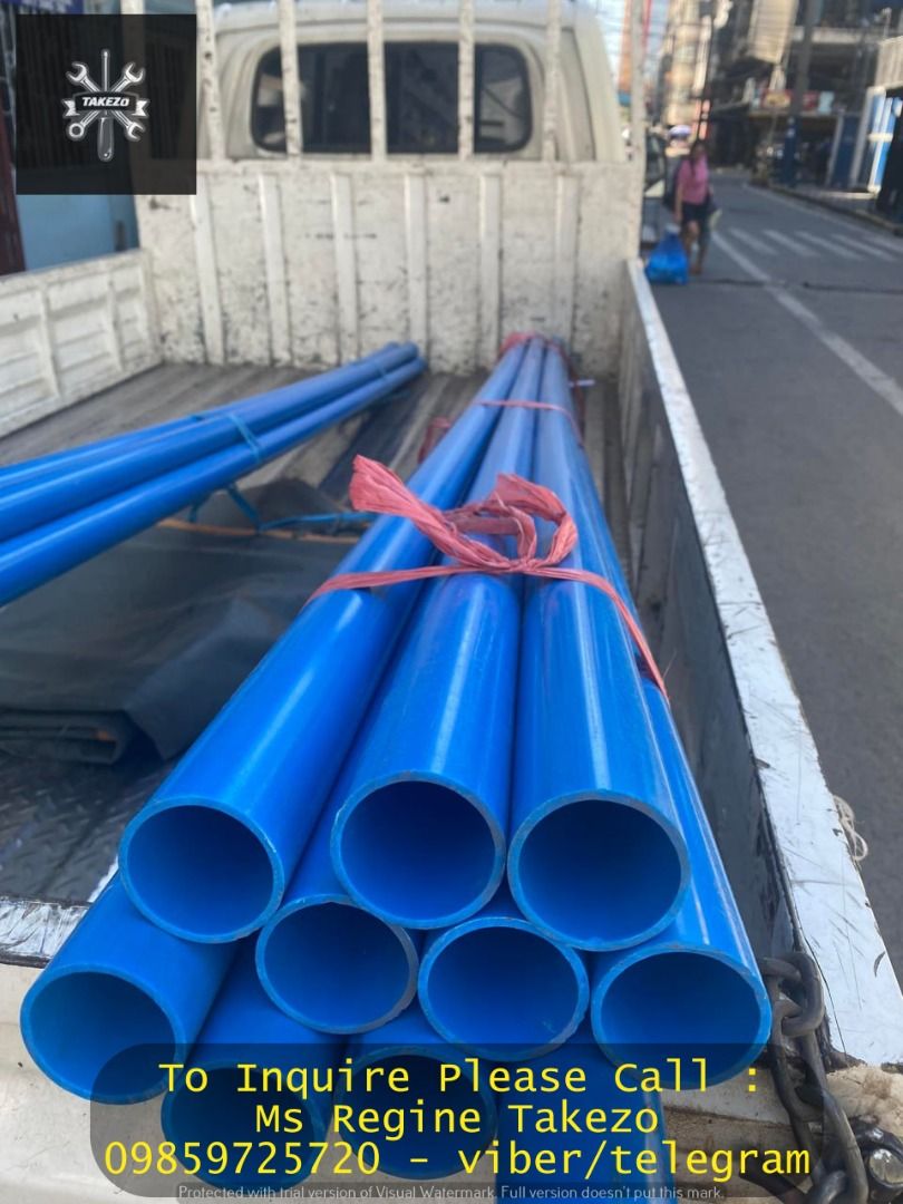 PVC pipe blue emerald, Commercial & Industrial, Construction Tools ...