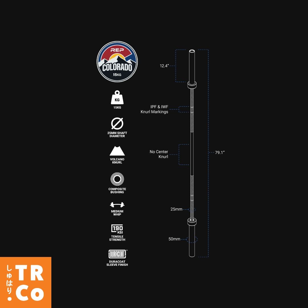 REP Colorado Bar. Multipurpose Training Bar. Variants 15KG and 20KG ...
