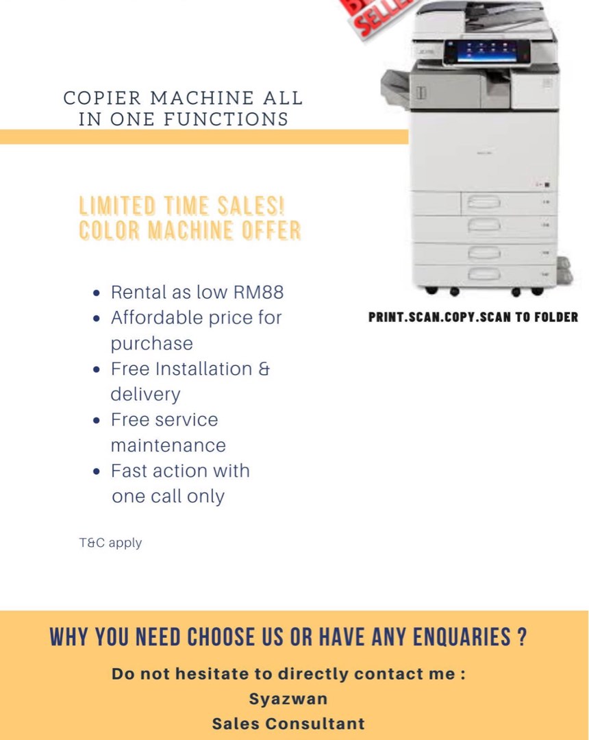 Ricoh Copier Machine, Computers & Tech, Printers, Scanners & Copiers on ...