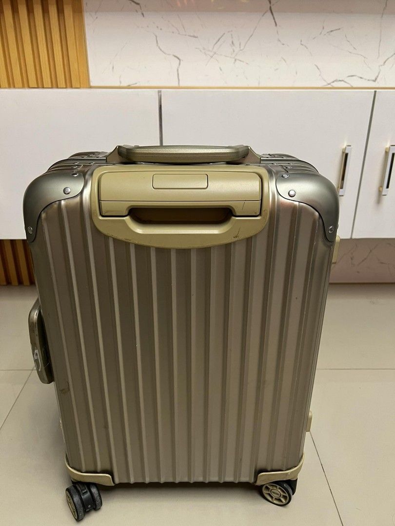 Rimowa Topas Titanium Cabin Multiwheel luggage, Hobbies & Toys, Travel ...