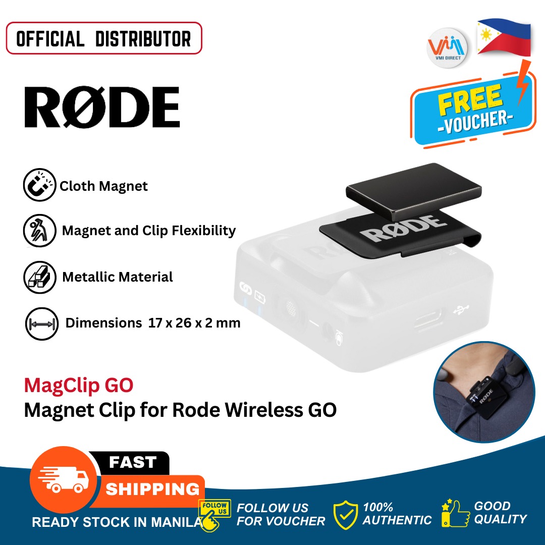 Rode MagClip GO Magnetic Clip for Wireless GO Easy Clip Cloth Magnet ...