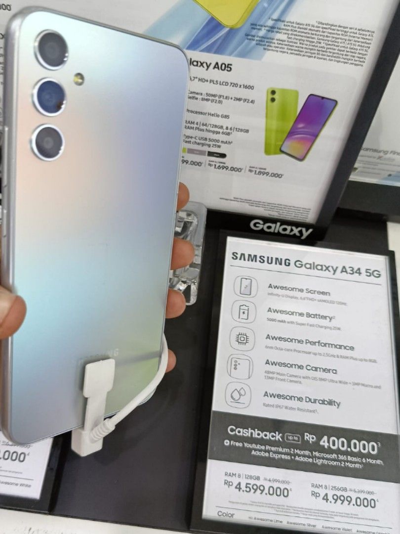 Samsung Galaxy A34 5g, Telepon Seluler & Tablet, Lainnya di Carousell