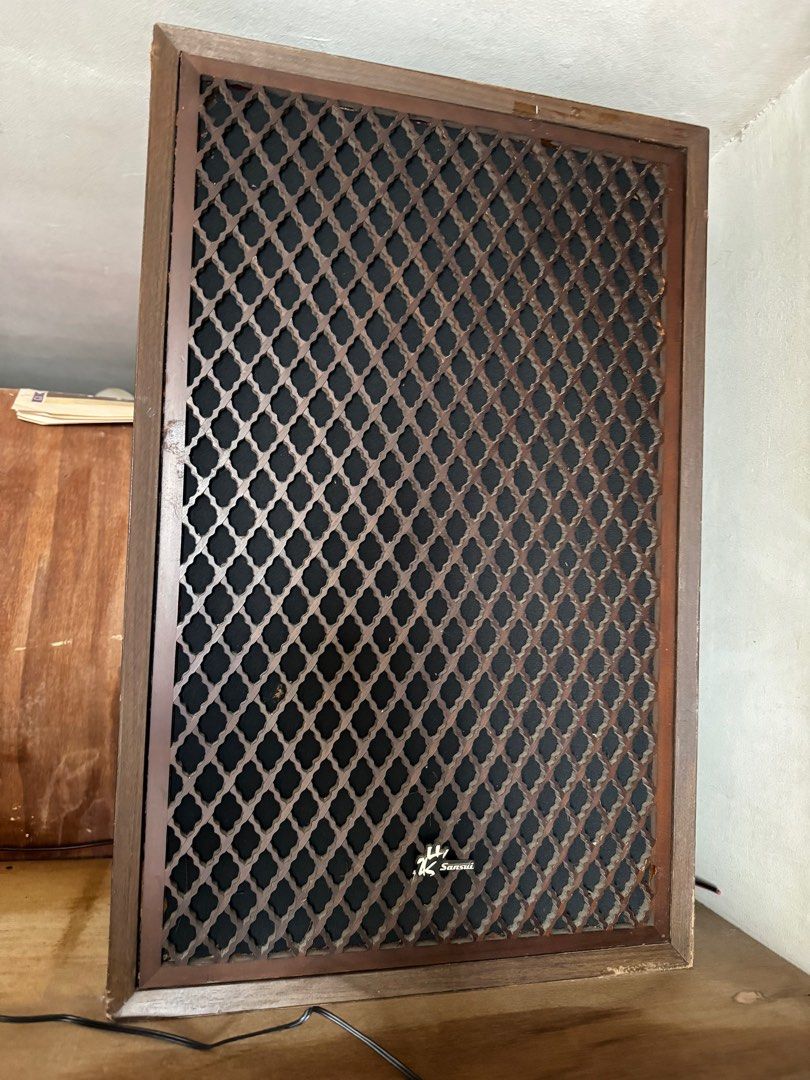 山水sansui 型號sp-35/sp-1200a 兩大兩小 , 音響器材, Soundbar、揚聲器、藍牙喇叭、耳擴 - Carousell