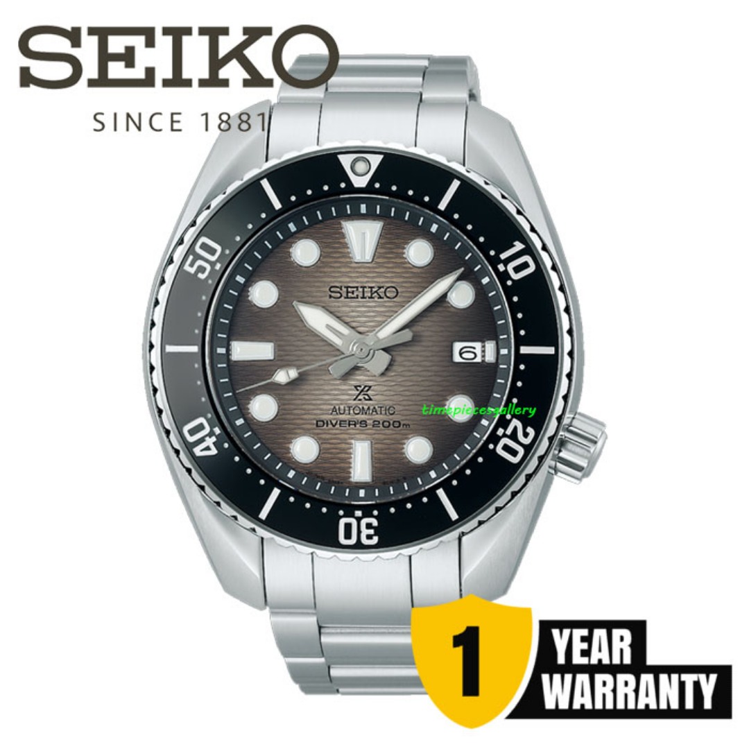 Seiko SPB323 Prospex Sea King Sumo Grey Automatic 200m Diver Watch ...