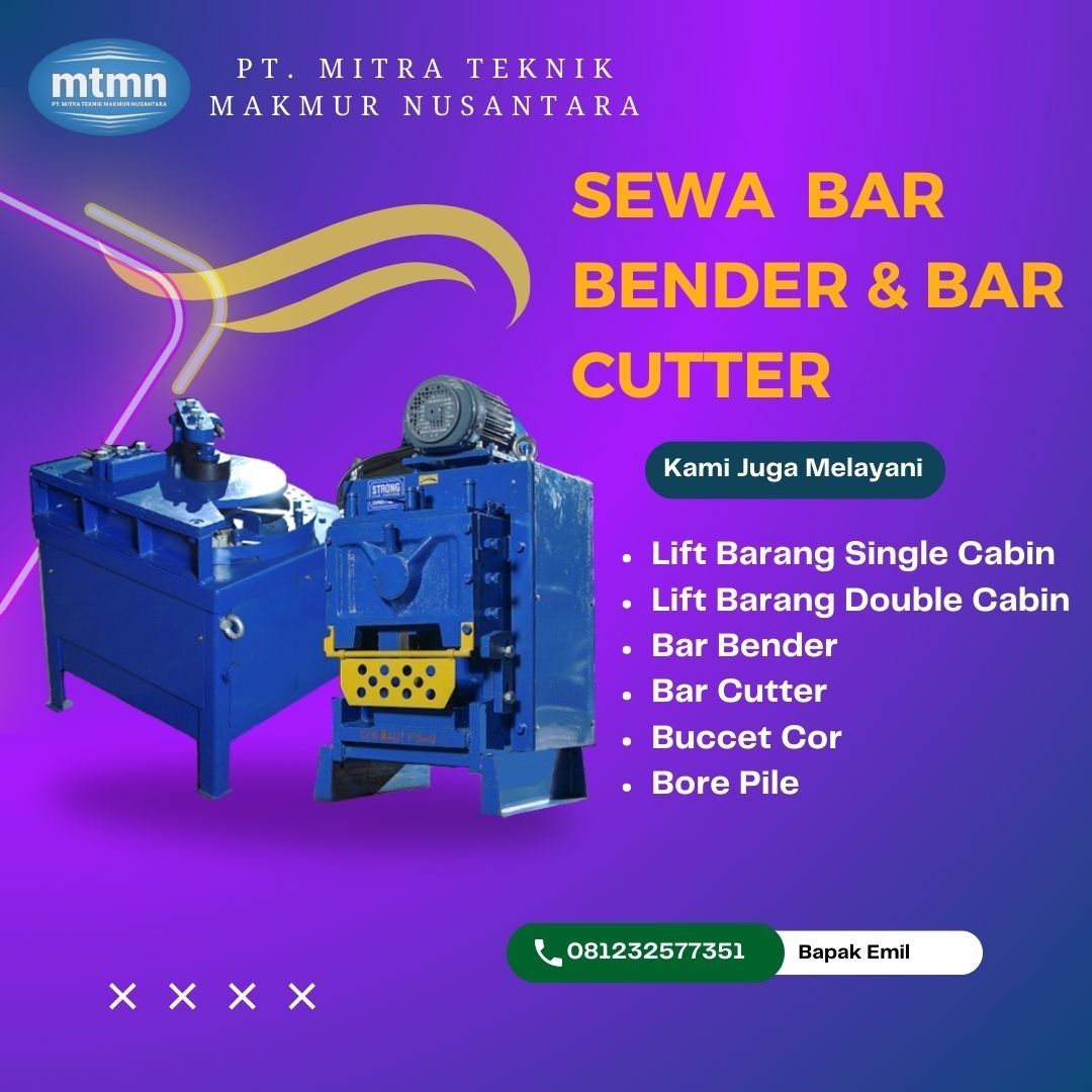 SEWA RENTAL BAR BENDER DAN BAR CUTTER HARGA BISA NEGO | BAR BENDING DAN ...