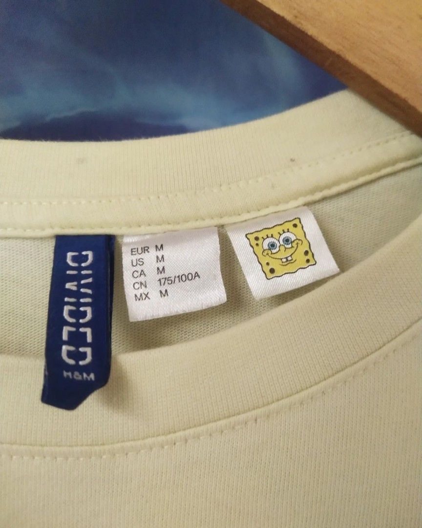 Spongebob Squarepants x HnM Graphic Official Cartoon Longsleeve Kaos ...