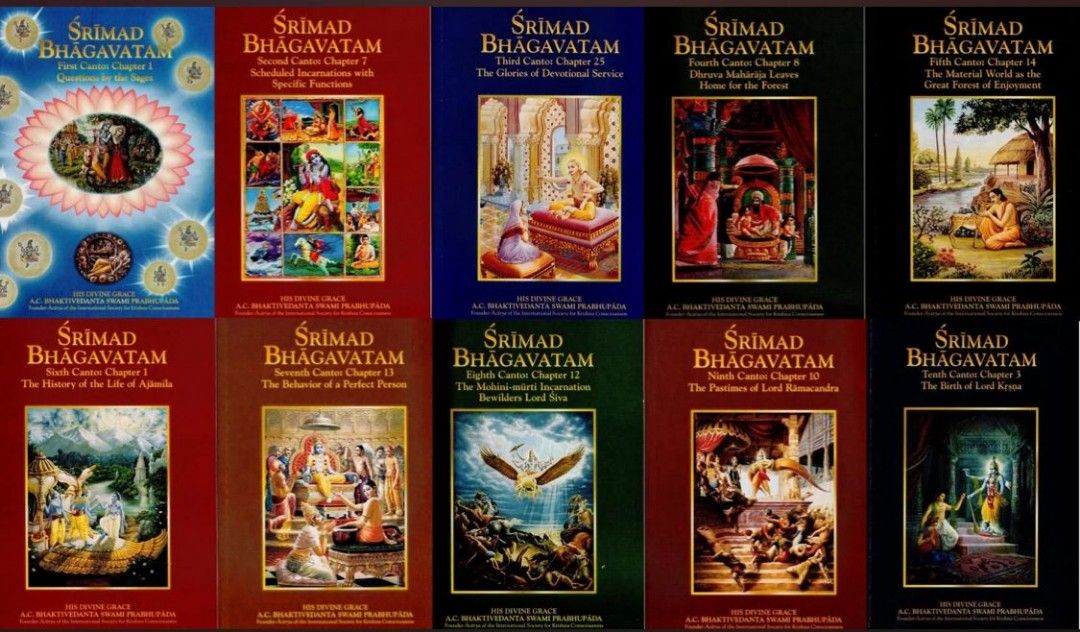 Srimad Bhagavatam Full Set (18 Volumes 12 Cantos), Hobbies & Toys, Books & Magazines, Religion ...