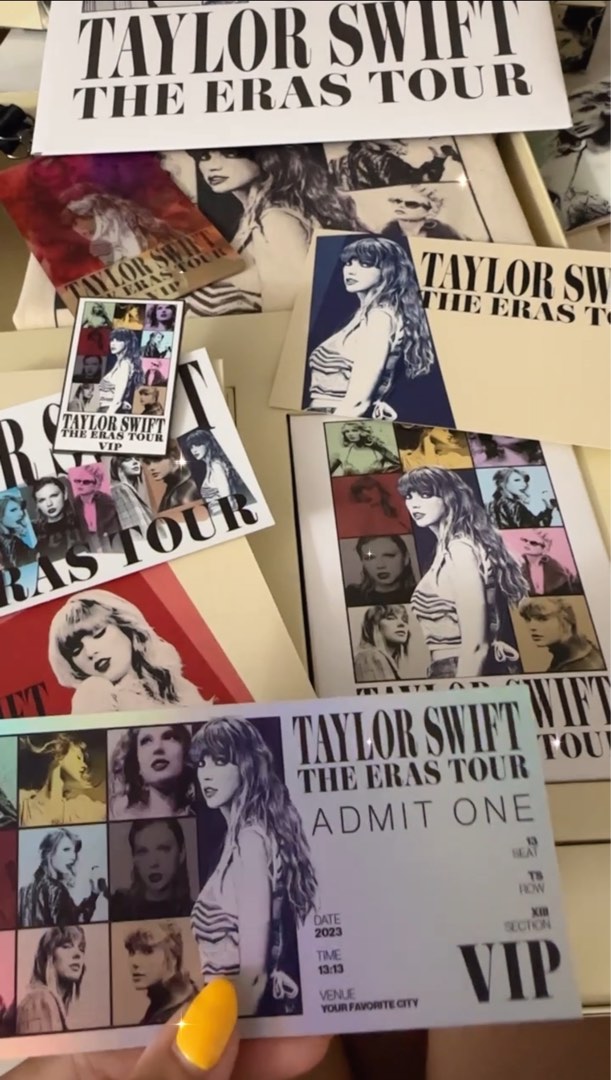 Taylor Swift The Eras Tour VIP Merchandise, Hobbies & Toys, Memorabilia ...