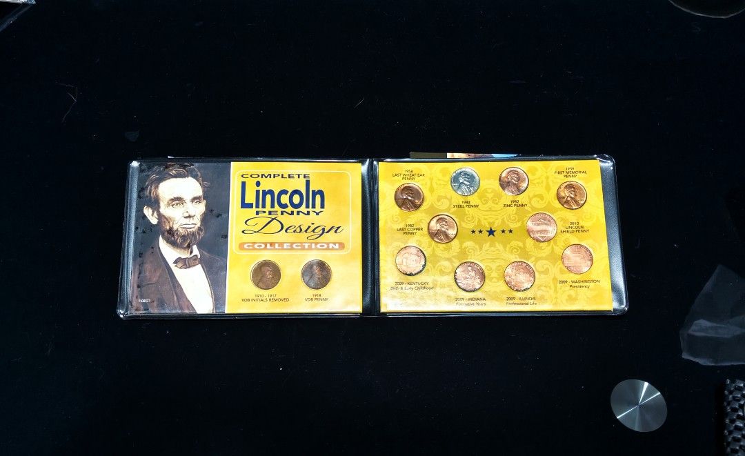 US Complete Lincoln Penny Design Coin Currency Collection Set (4 ...