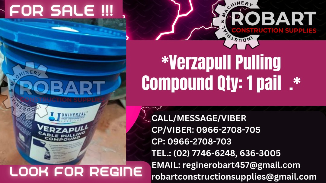 *Verzapull Pulling Compound Qty: 1 pail .*, Commercial & Industrial ...