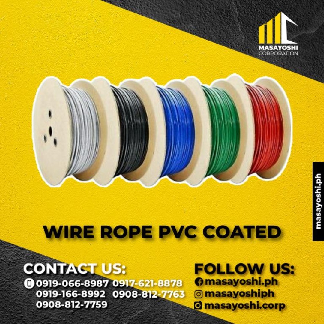 Wire Rope PVC Coated | PVC Coted Wire | Ropes | Rigging | Fall ...