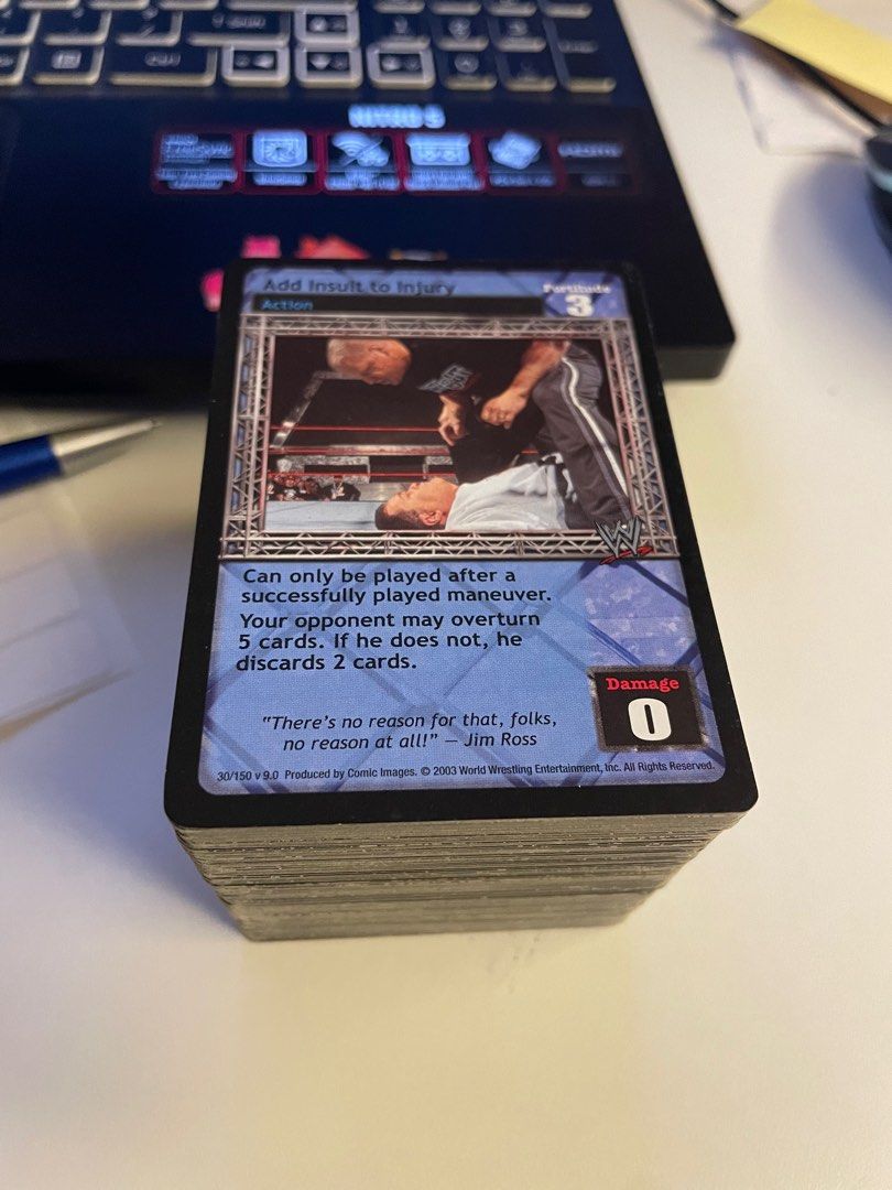 WWE WWF RAW DEAL Action Cards (Uncommon), Hobbies & Toys, Toys & Games ...