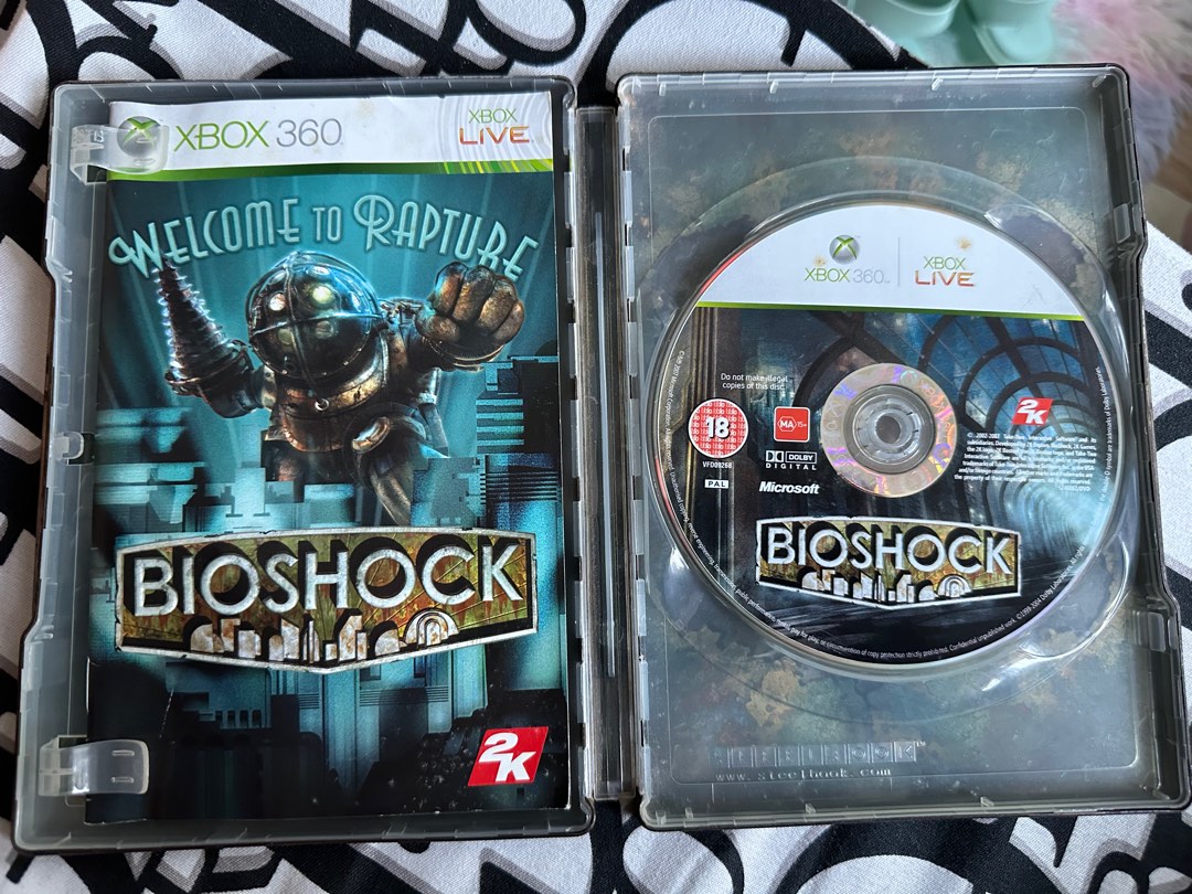 XBOX 360 BIOSHOCK Game Metal Cased, Video Gaming, Video Games ...