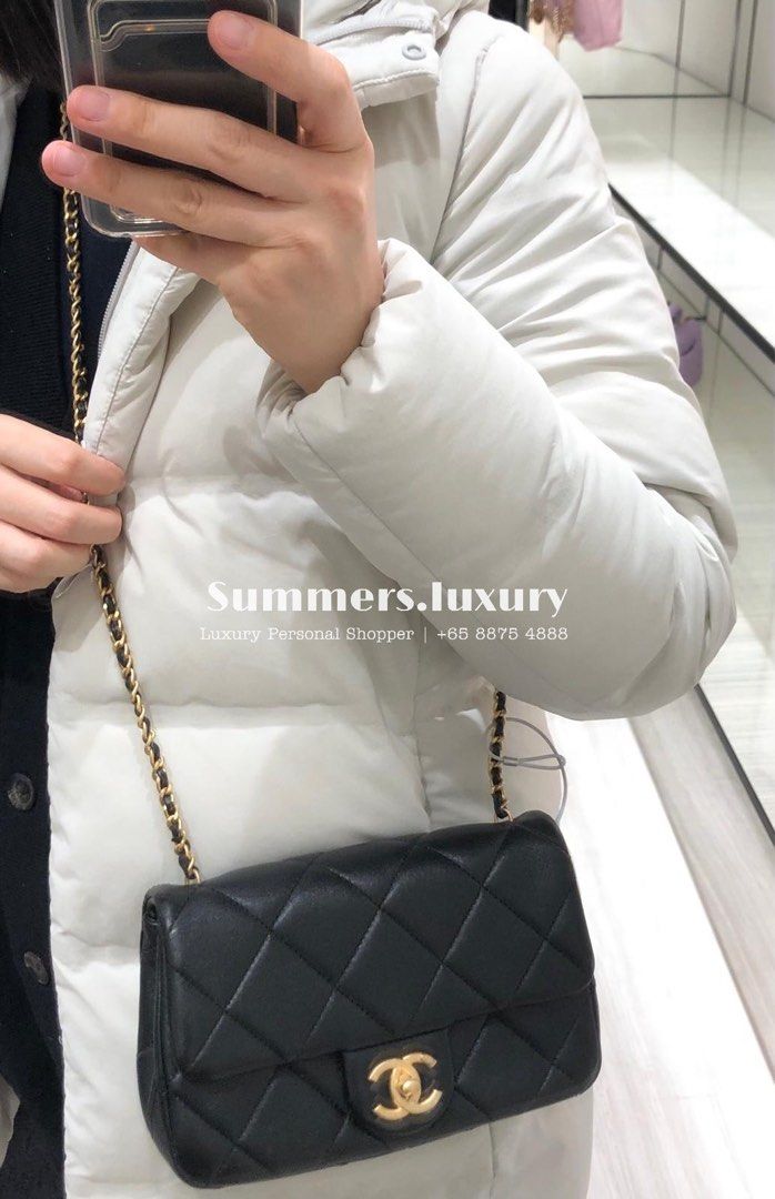 24S Chanel Double Pearl Crush Mini Flap Bag, Luxury, Bags & Wallets on ...