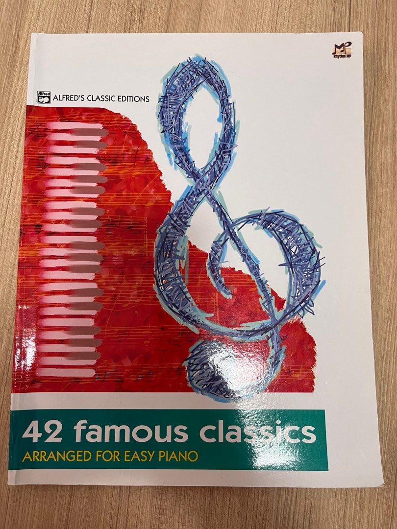 42 famous classics arranged for easy piano, Hobbies & Toys, Music ...