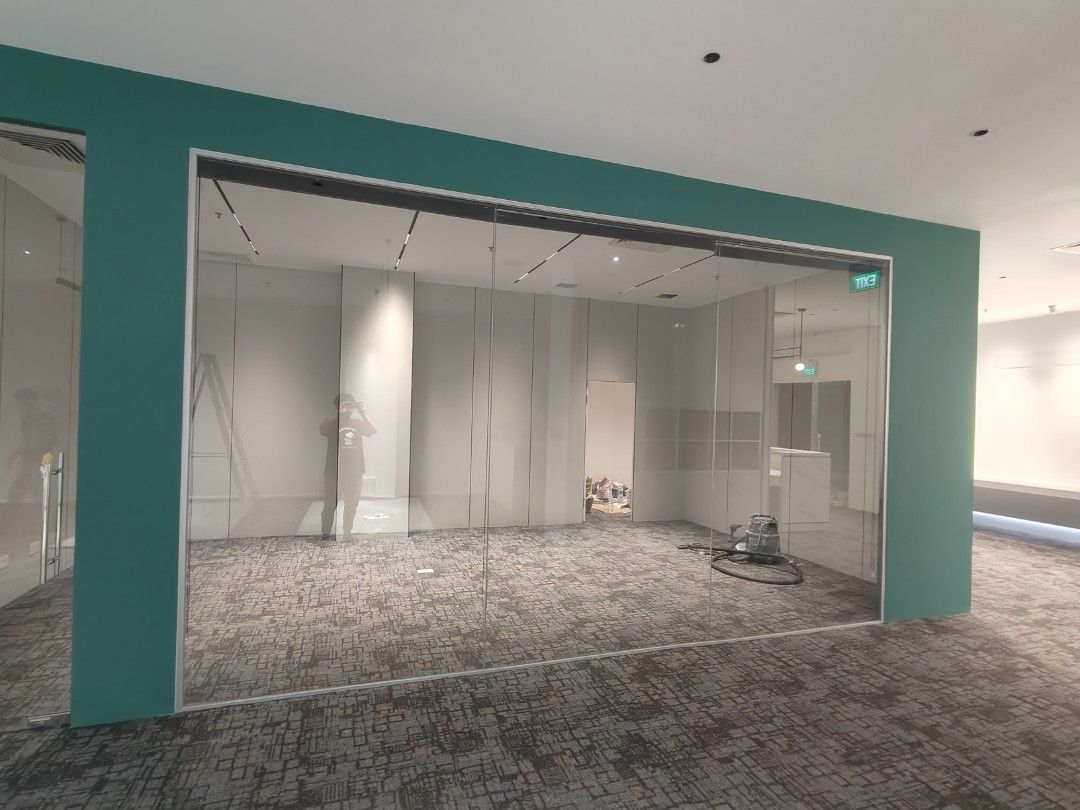 91695914-Glass wall, Glass partition ,glass door , swing door , sliding ...