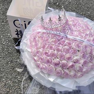 11 Stalks DIY Everlasting Mini Multi-Colour Ballerina Style Rose ...