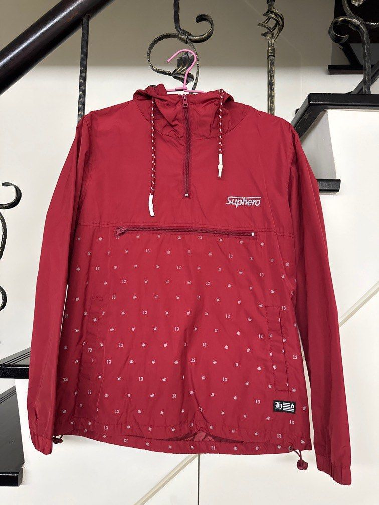 男女外套 防風防水 防風外套 外套 紅色 聖誕節 suphero 潮牌 情侶, 他的時尚, 休閒運動服飾在旋轉拍賣