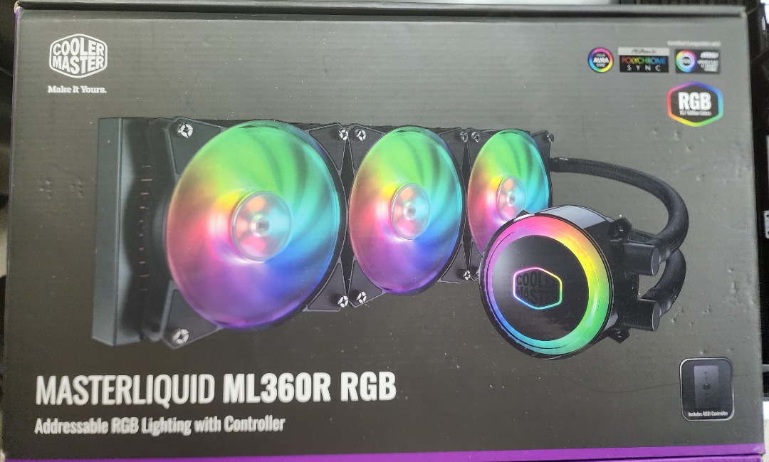 盒裝 Cooler Master Masterliquid ML360R RGB +MasterFan SF360R ARGB, 電腦＆科技, 桌上電腦 - Carousell