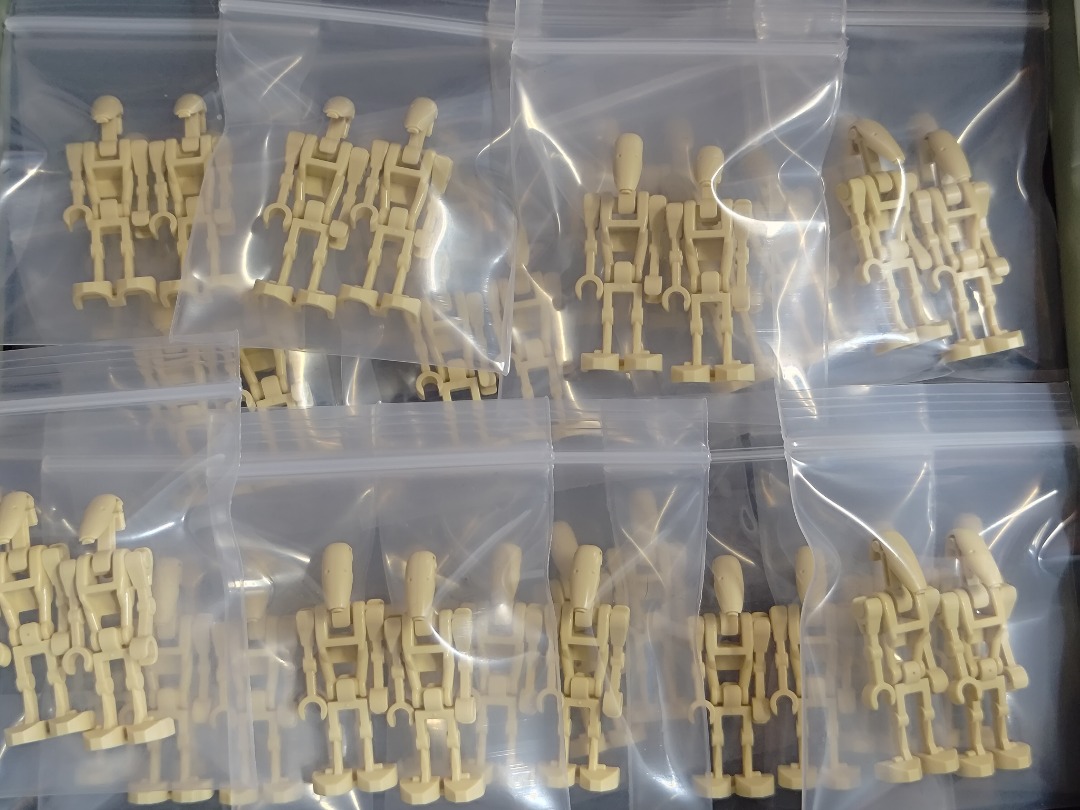 全新已砌 LEGO Star Wars B1 Battle Droid 42隻 sw0001c, 興趣及遊戲, 玩具 & 遊戲類 ...