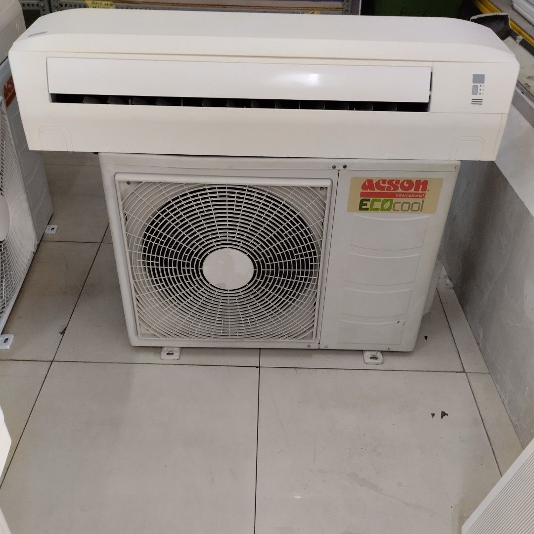 Acson EcoCool 2Hp Used Aircond Likenew R410A, TV & Home Appliances, Air ...
