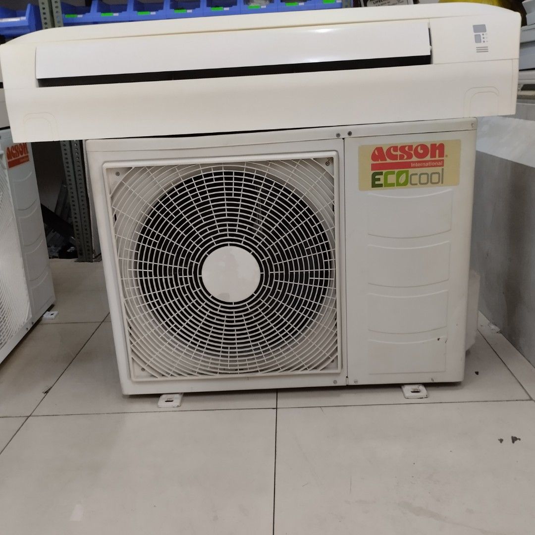 Acson EcoCool 2Hp Used Aircond Likenew R410A, TV & Home Appliances, Air ...