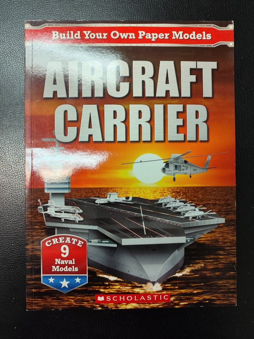Aircraft Carrier naval paper models Scholastic Tamiya, 興趣及遊戲, 手作＆自家設計 ...