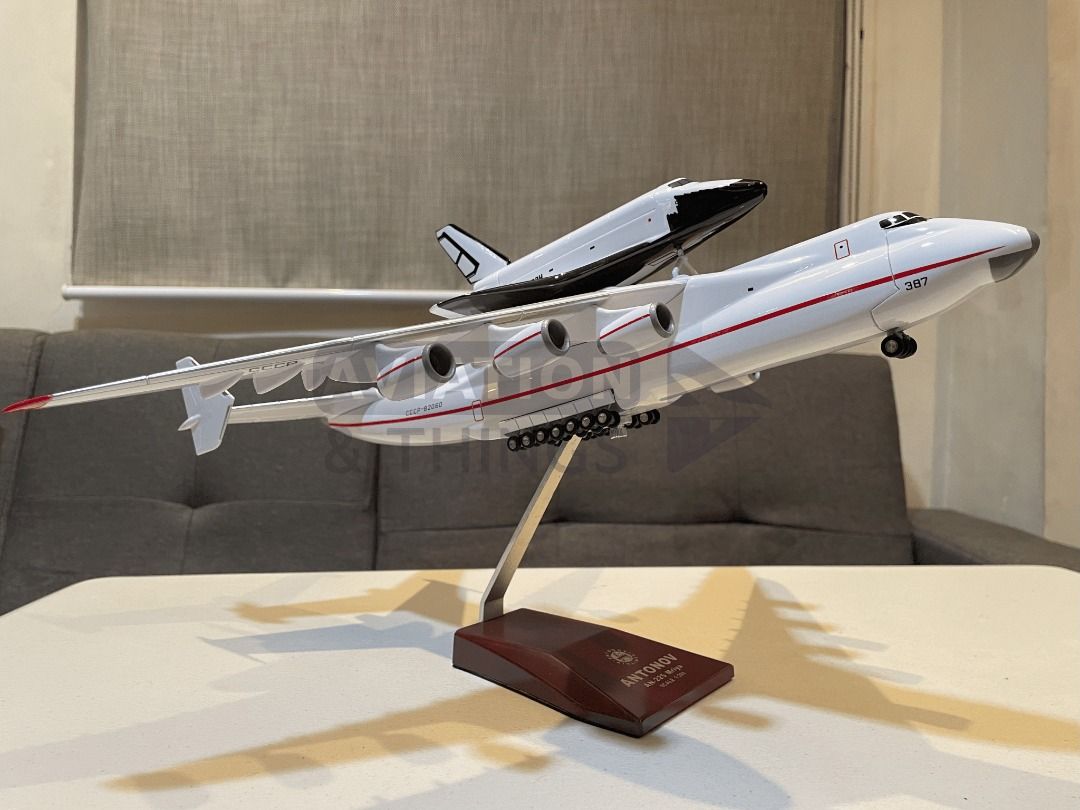 Antonov AN-225 with Buran Space Shuttle USSR Highly Detailed 1/200 ...