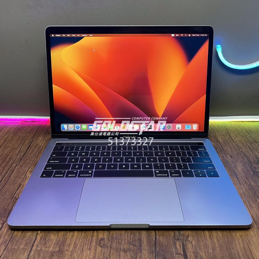 APPLE 13" MacBook Pro 2017/intel Core i5 /16GB RAM /500GB SSD / 2560*1600 2K Mid/循環插電次數114次 ...