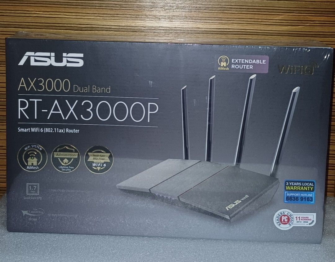 Asus RT-AX3000P Smart Wifi 6 Router, Computers & Tech, Parts ...