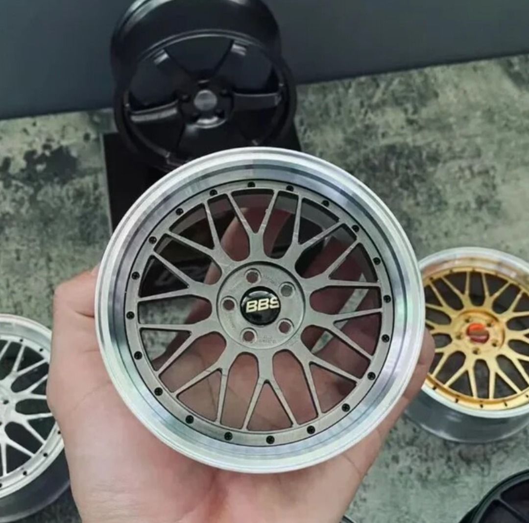 BBS and RAYS Model rims with stand, Hobbies & Toys, Toys & Games on ...