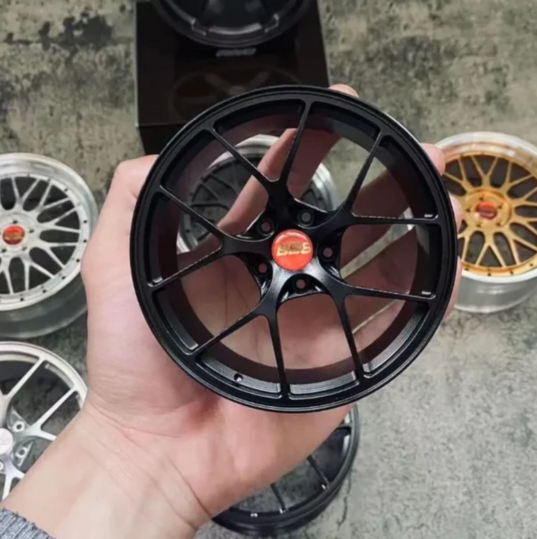BBS and RAYS Model rims with stand, Hobbies & Toys, Toys & Games on ...