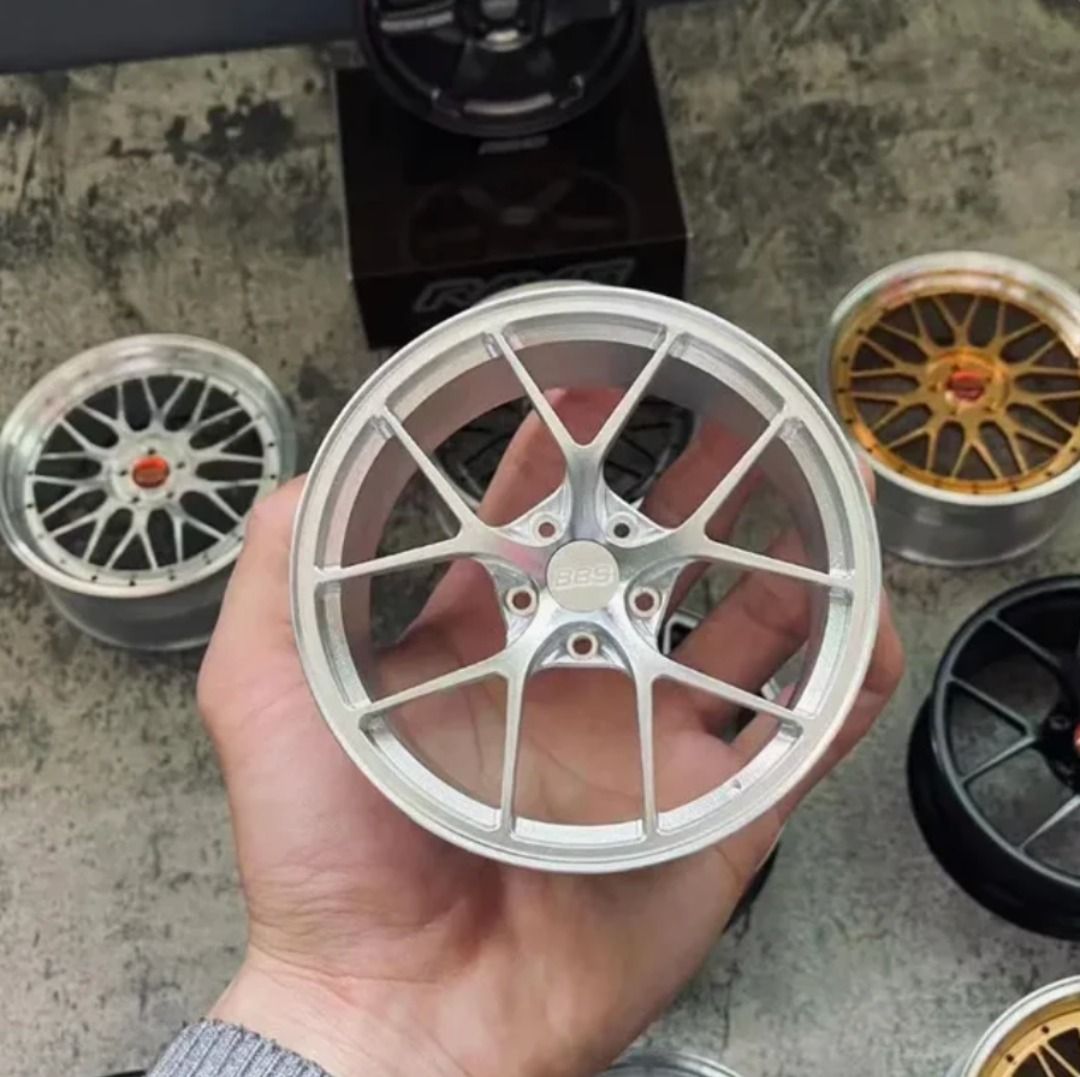 BBS and RAYS Model rims with stand, Hobbies & Toys, Toys & Games on ...