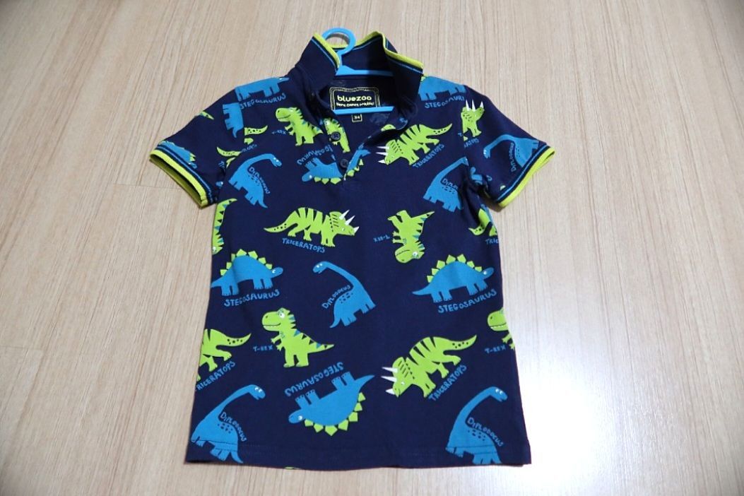 bluezoo Polo Tshirt Dinasaurs for 3-4yo boy, Babies & Kids, Babies ...