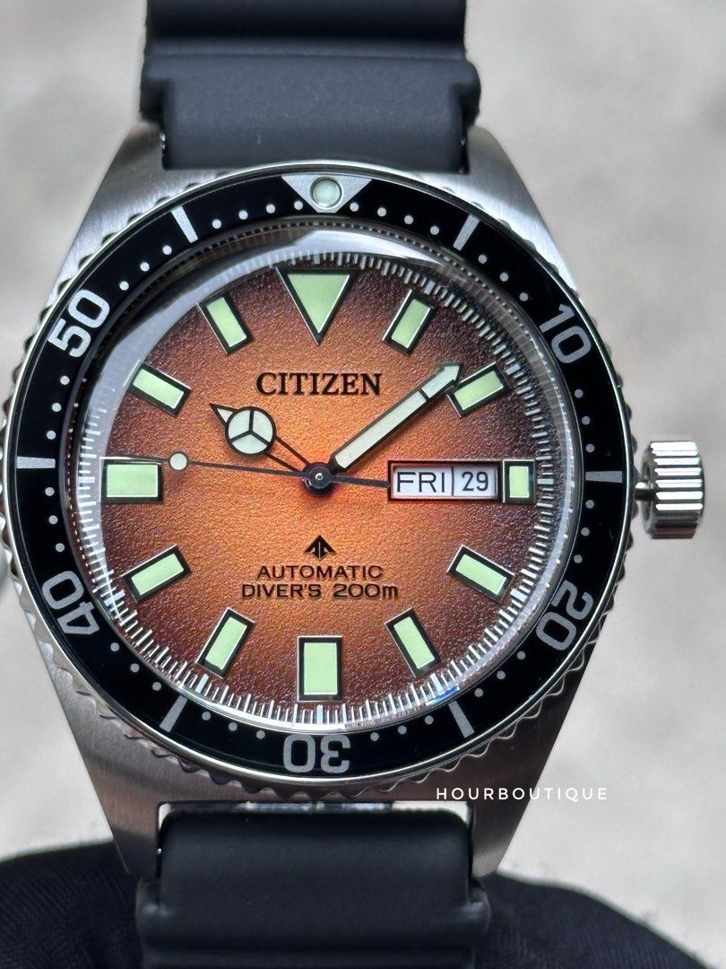 Brand New Citizen ProMaster Marine Automatic Orange Dial Divers NJ0120 ...