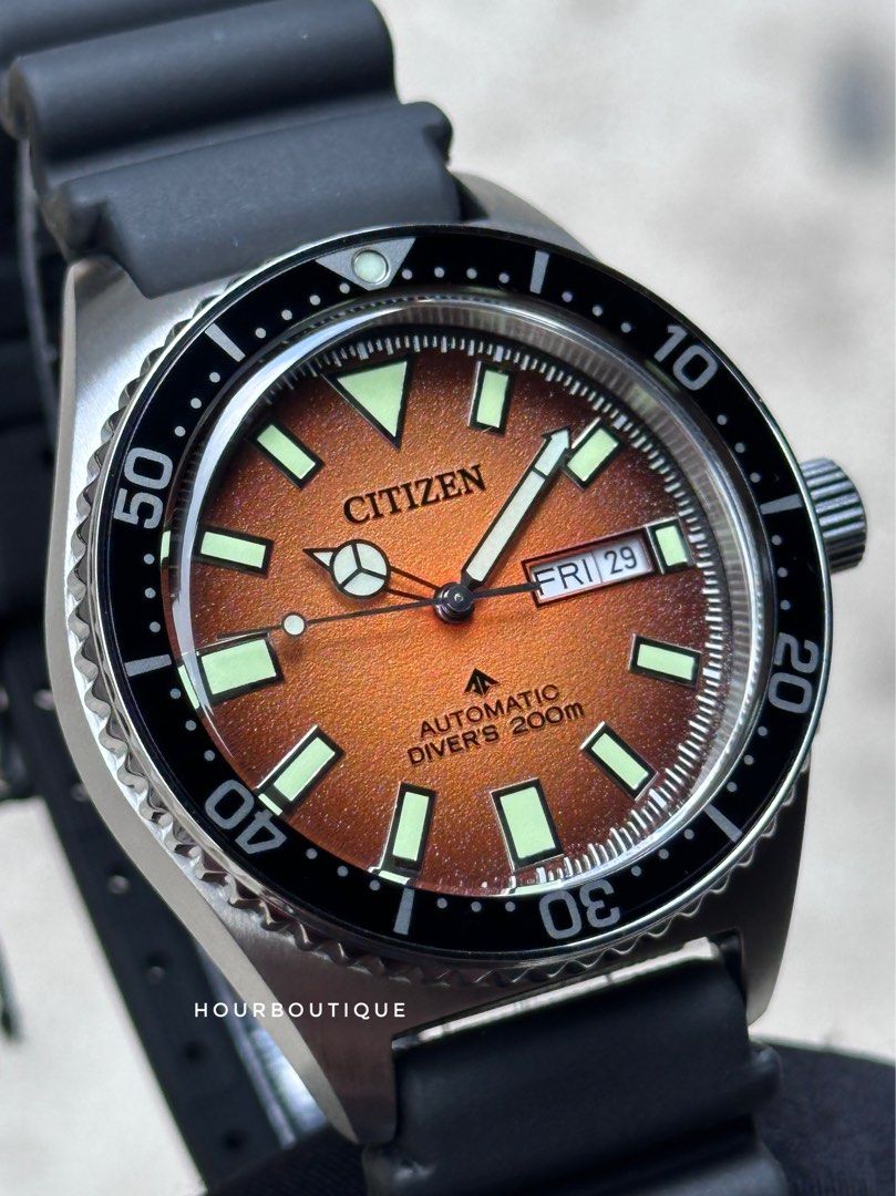 Brand New Citizen ProMaster Marine Automatic Orange Dial Divers NJ0120 ...