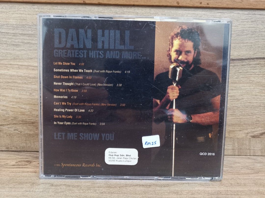 (CD) DAN HILL Greatest Hits And More... Let Me Show You, Hobbies & Toys ...