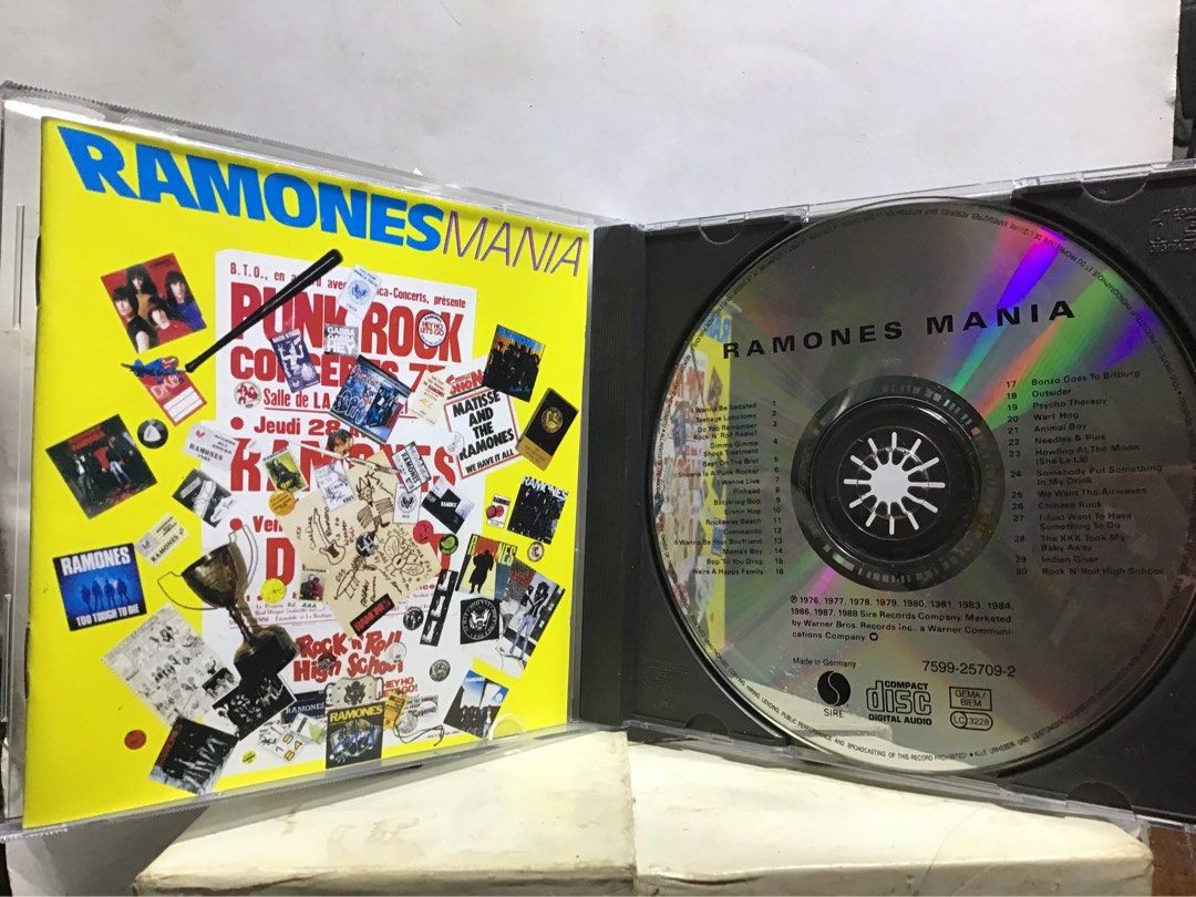 CD Ramones Mania OOP ORIGINAL CD Anubis Punk Rock , Hobbies & Toys ...
