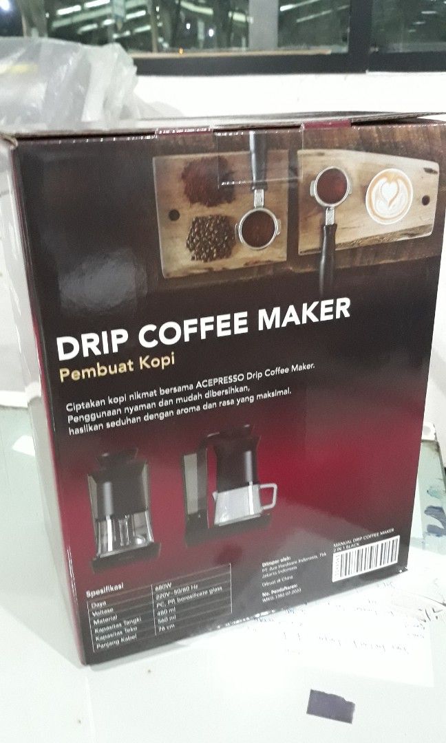 Coffee Maker 560 ml Acepresso Baru Manual drip kopi 2 in 1, Kitchen ...