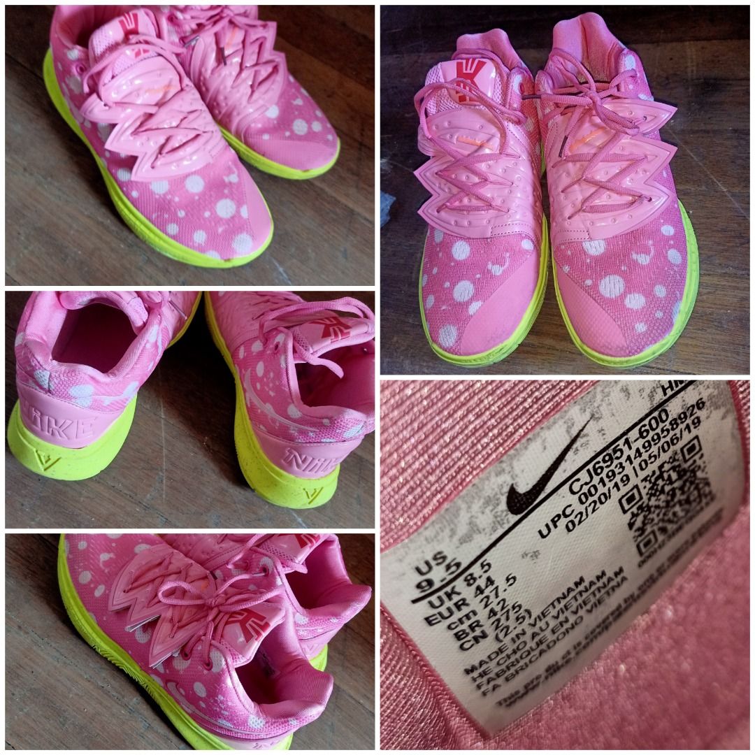 COMPLETE SET (CLASS A) NIKE KYRIE 5 X SPONGEBOB SQUAREPANTS SHOES, Men ...