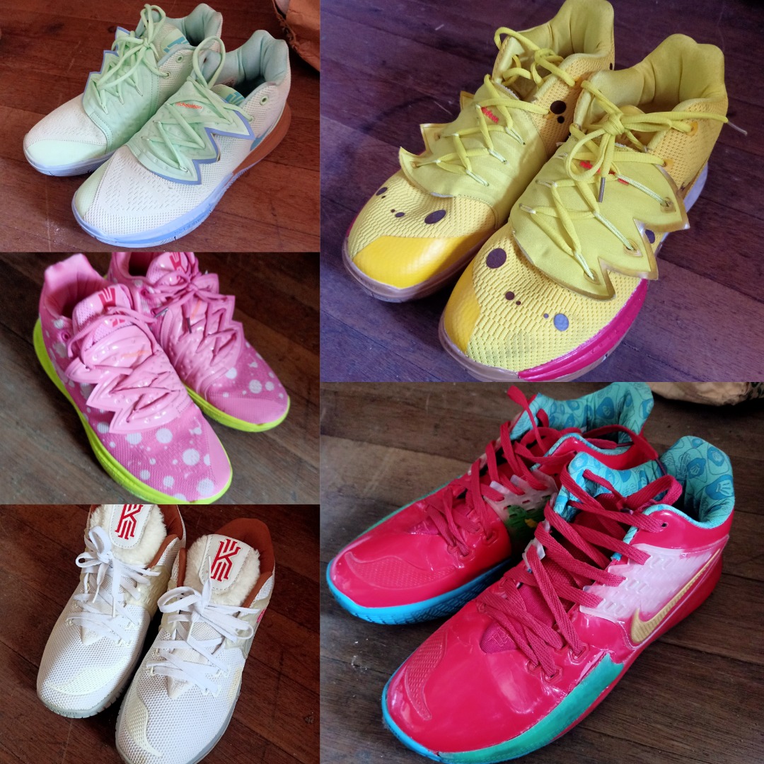 COMPLETE SET (CLASS A) NIKE KYRIE 5 X SPONGEBOB SQUAREPANTS SHOES, Men ...
